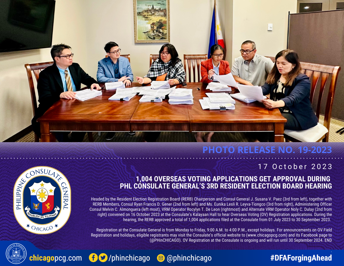 Press Release | PHILIPPINE CONSULATE GENERAL - CHICAGO