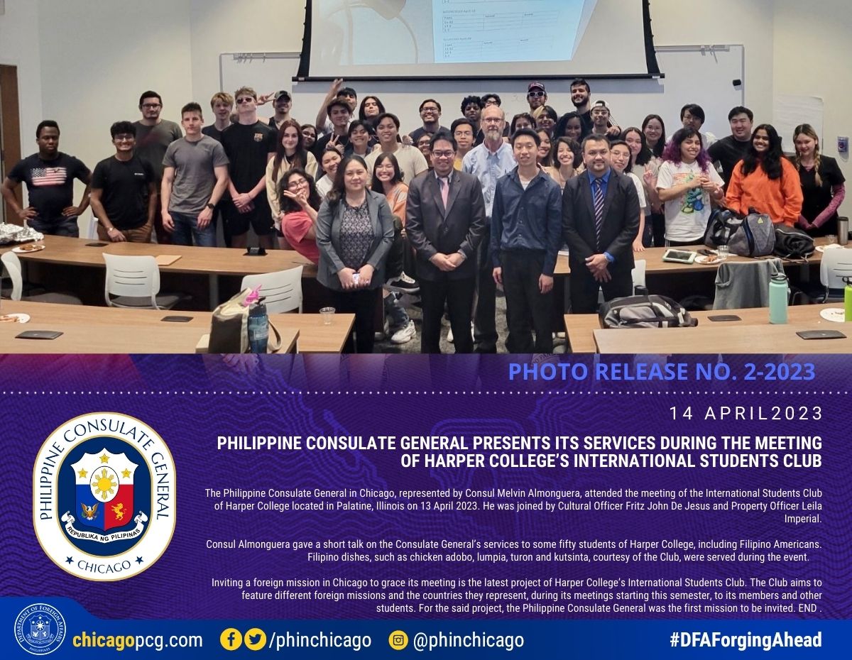 Press Release | PHILIPPINE CONSULATE GENERAL - CHICAGO