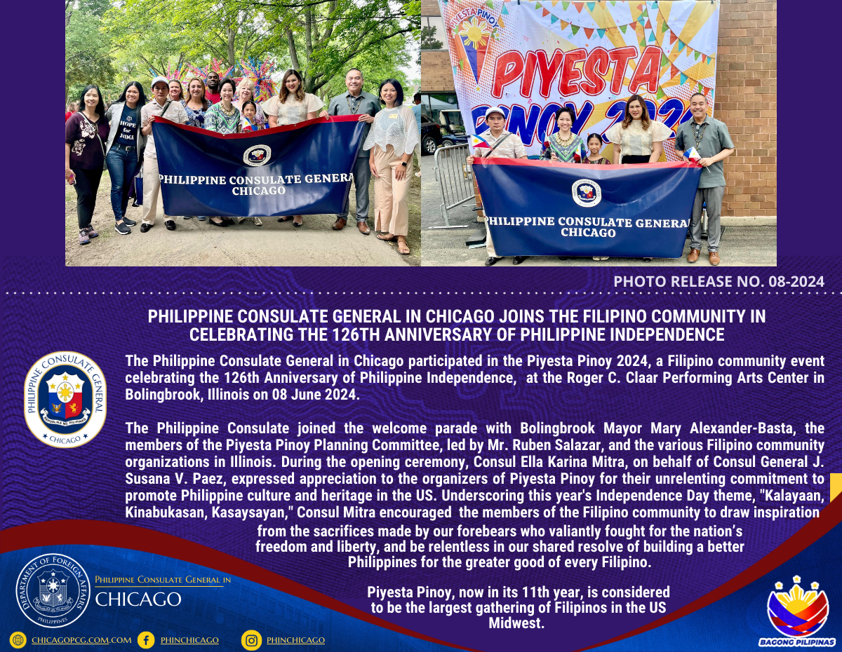 Press Release | PHILIPPINE CONSULATE GENERAL - CHICAGO